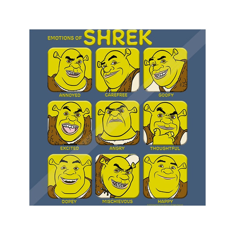 تیشرت Many Emotions Of Shrek